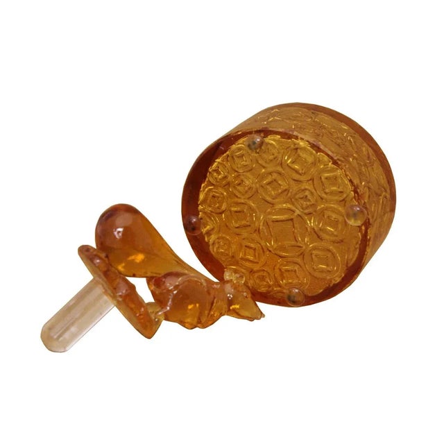 Golden Yellow Liuli Glass Rat - Chinese Zodiac Perfume Bottle - Special ...