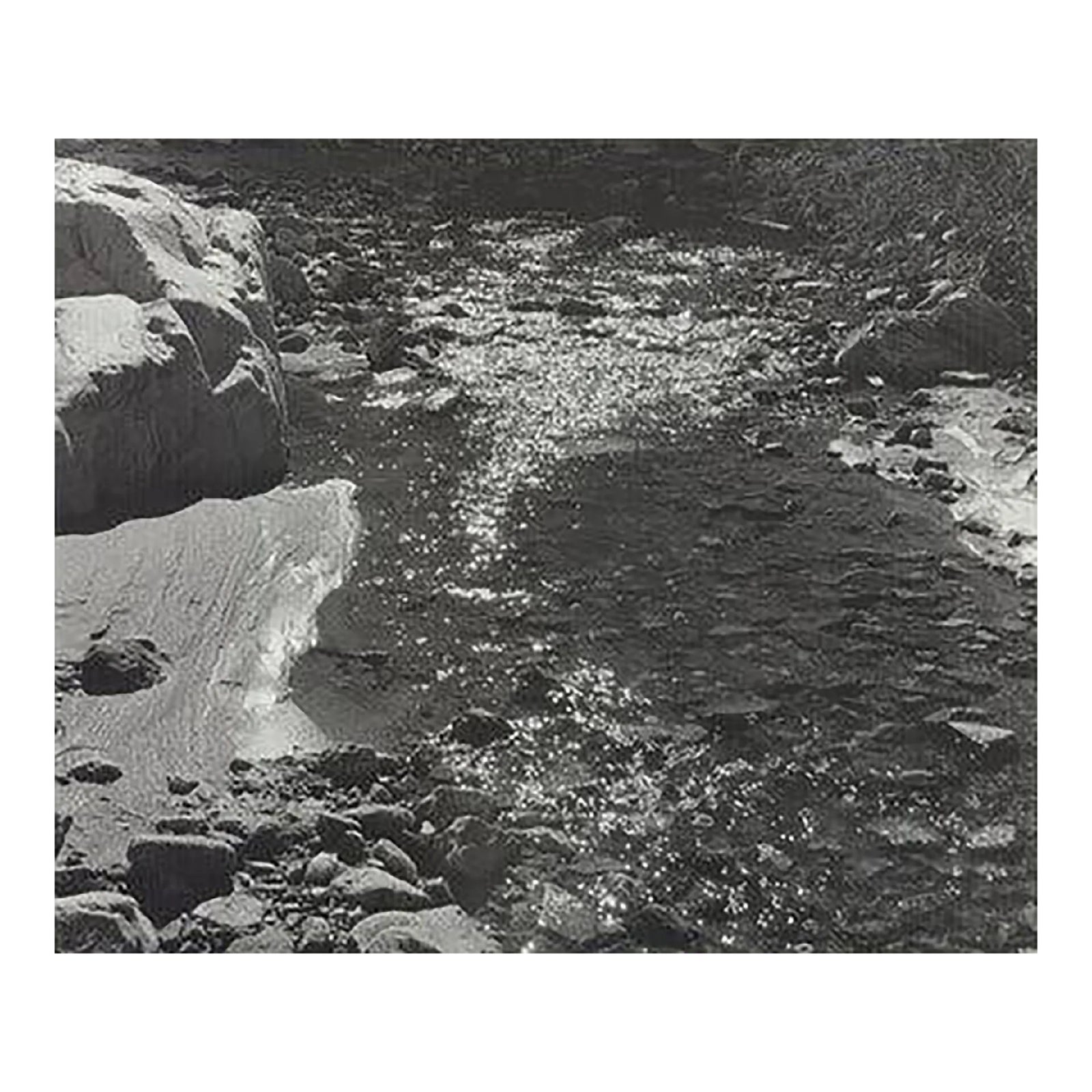 Ansel Adams Deep Canyon Stream Lithograph | Chairish