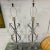 Pair of French Iron Starburst Table Lamps | Chairish