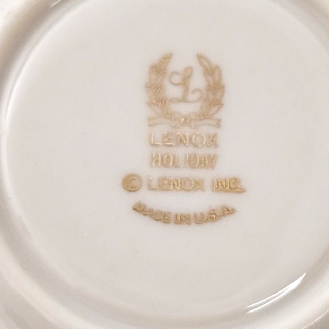 Lenox Dimension Collection Holiday Dinner Plates Set of 4 | Chairish