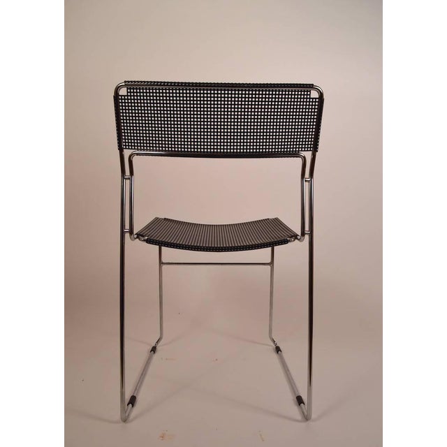 Black and Chrome Metal Mesh Chair | Chairish