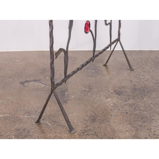 Mid-Century Modern Artisan Iron Screen | Chairish