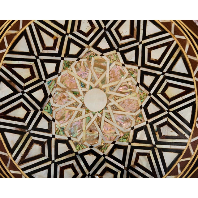 Pair of Moorish Middle Eastern Octagonal Drink Tables Mosaic Inlay ...