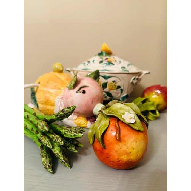 Set of Three Ceramic Vegetables | Chairish