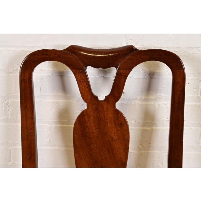 Henredon Queen Anne Solid Mahogany Armchair or Dining Captain Chair ...