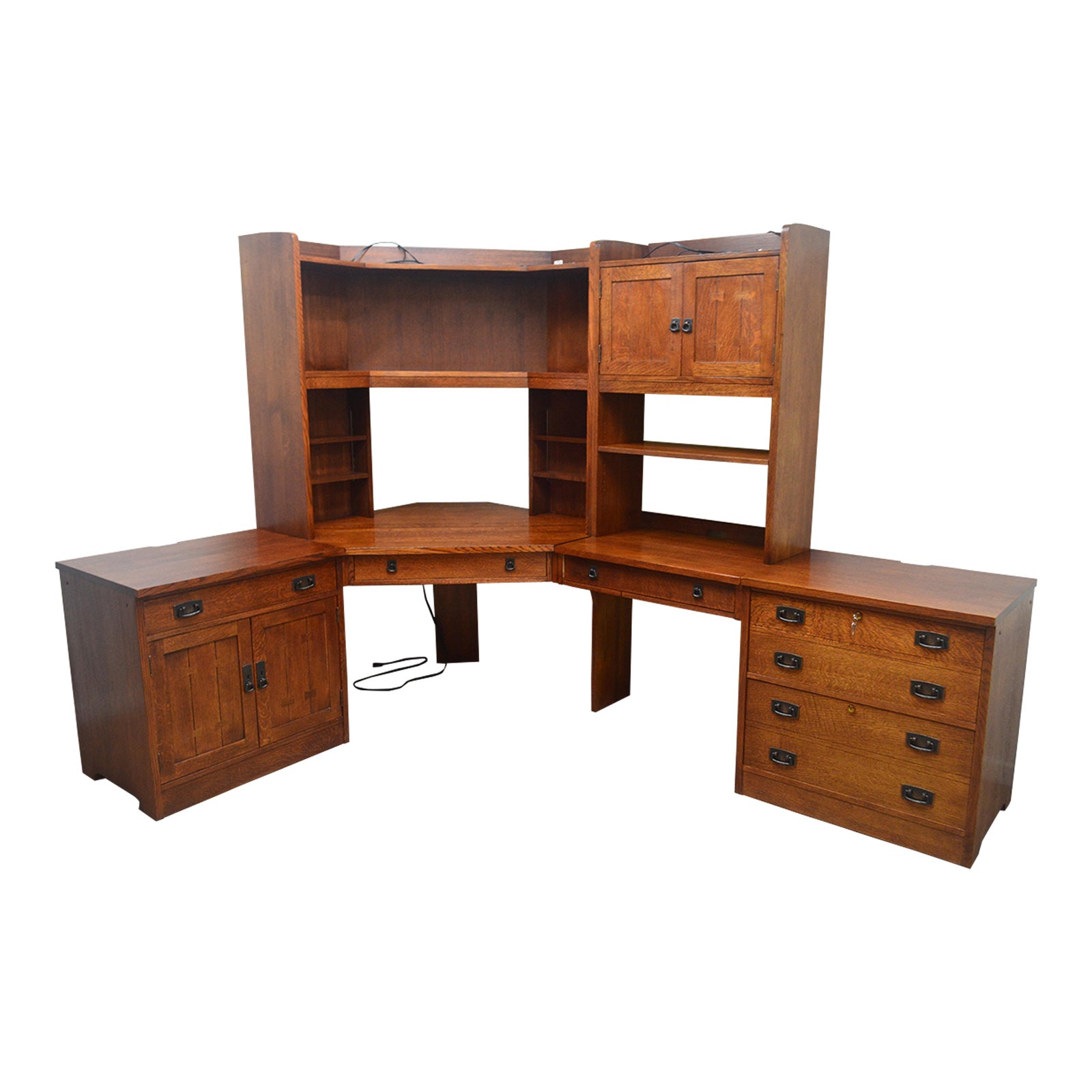 Stickley Mission Oak Arts and Crafts Home Office Desk | Chairish