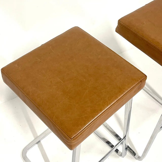 Four Seasons Bar Stool Mies Van Der Rohe for Knoll, Philip Johnson ...