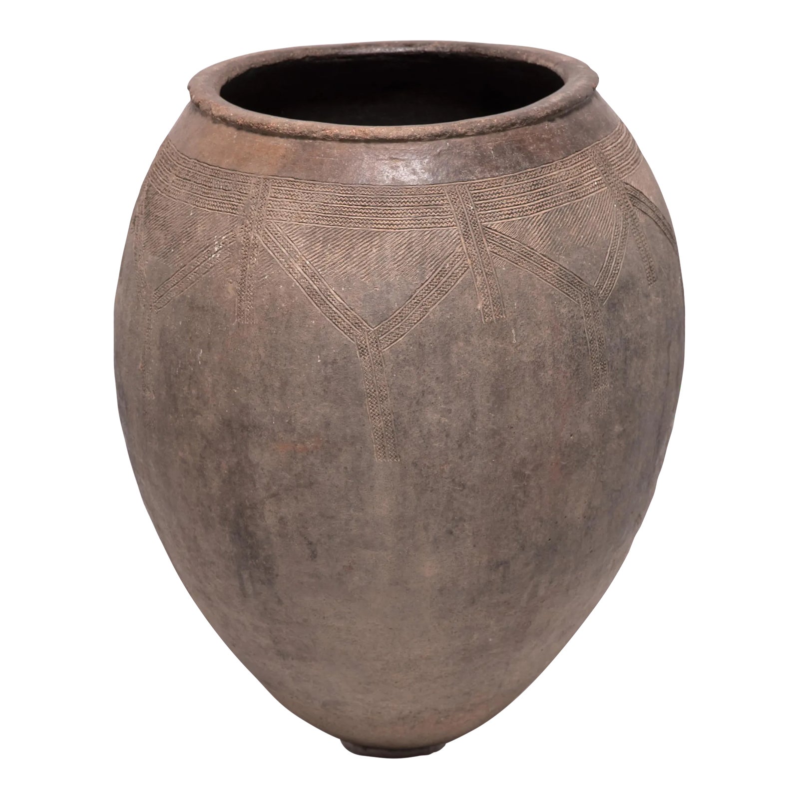 Toussian Ceramic Storage Vessel | Chairish