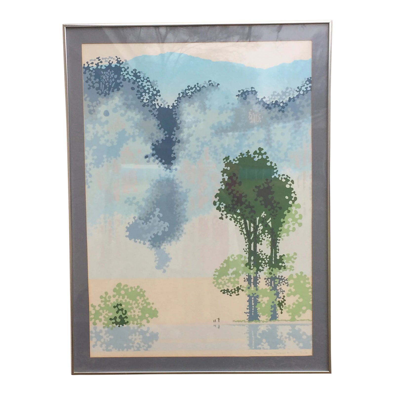 Vintage Serigraph Print Signed by Artist Steve Horgan | Chairish