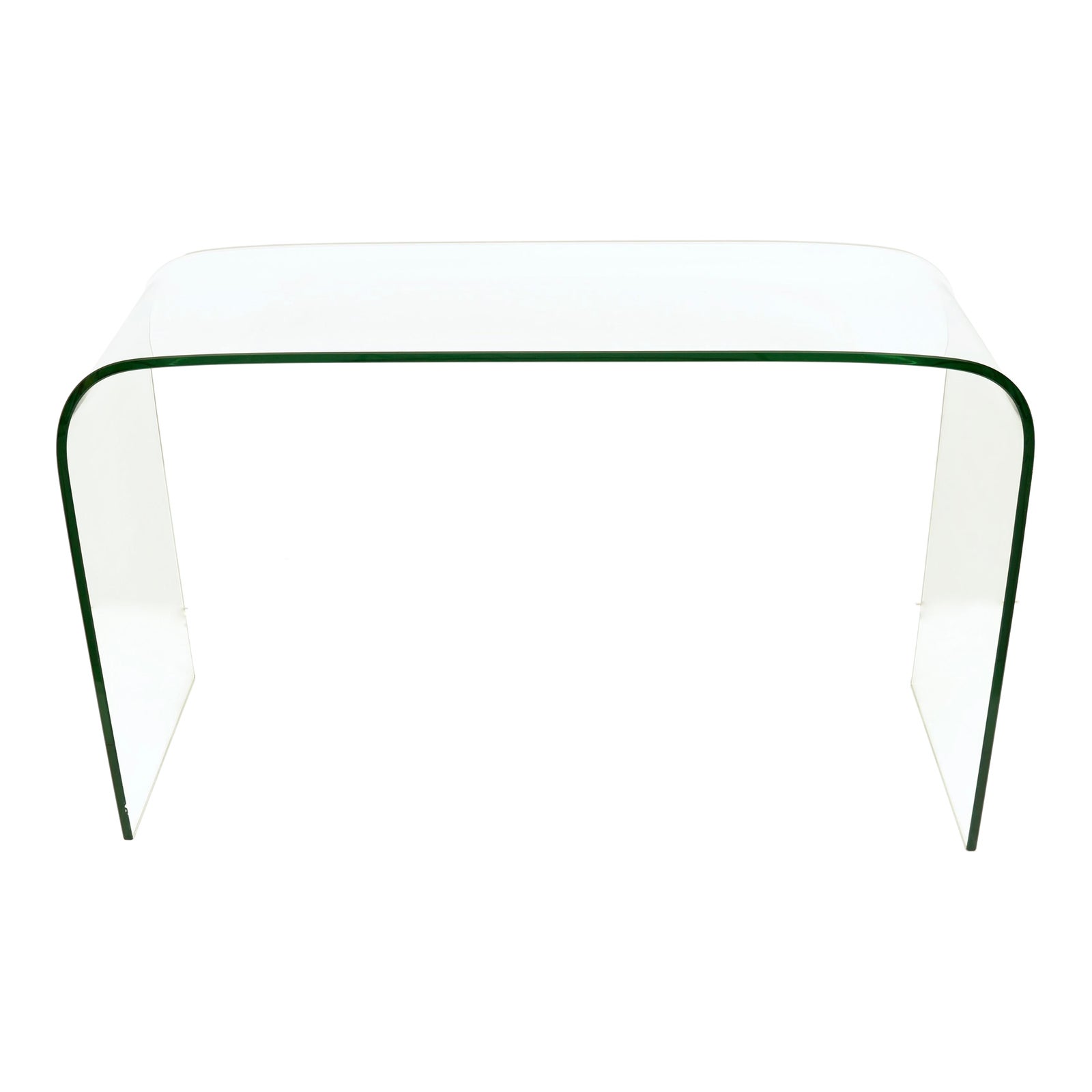 Glass Waterfall Console Table | Chairish