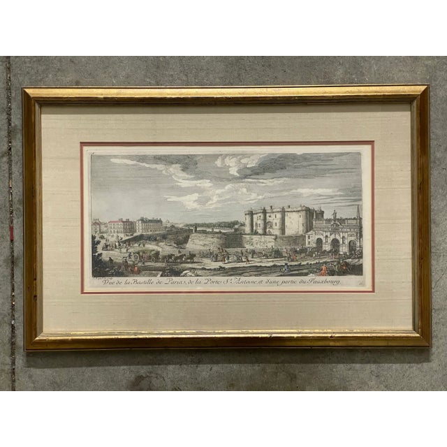 Jacques Rigaud Vue De La Bastille, 18th Century Engraving | Chairish