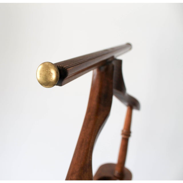 Mid Century Dressing Valet W/ Seat | Chairish