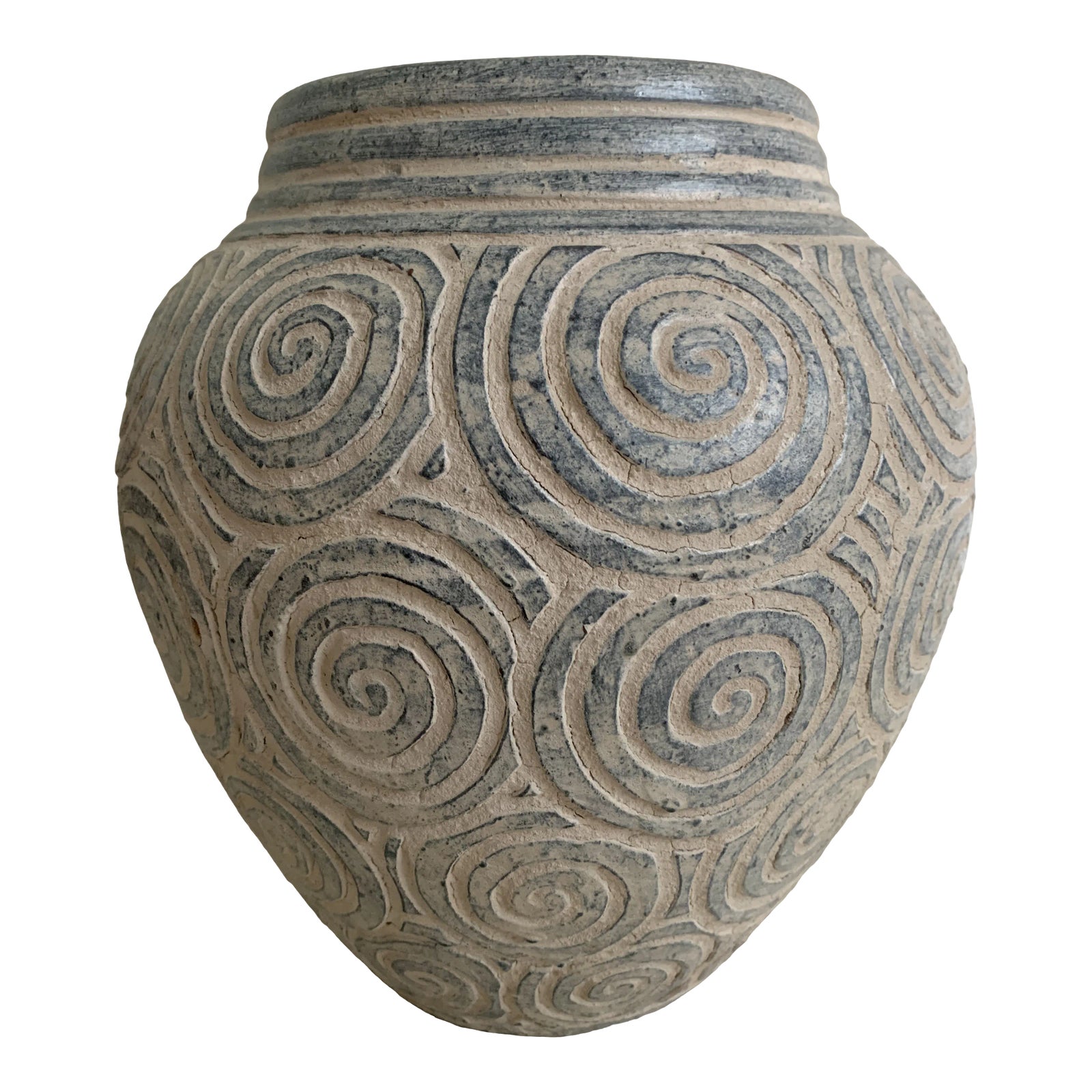 20th Century Handcrafted Pottery Vase | Chairish
