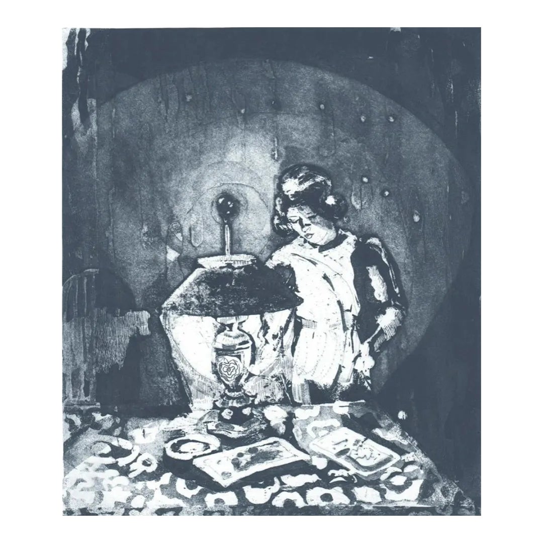 1996 Ann Chernow Mood Indigo Aquatint and Etching | Chairish