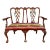 Vintage Traditional Chippendale Style Mahogany Bench | Chairish