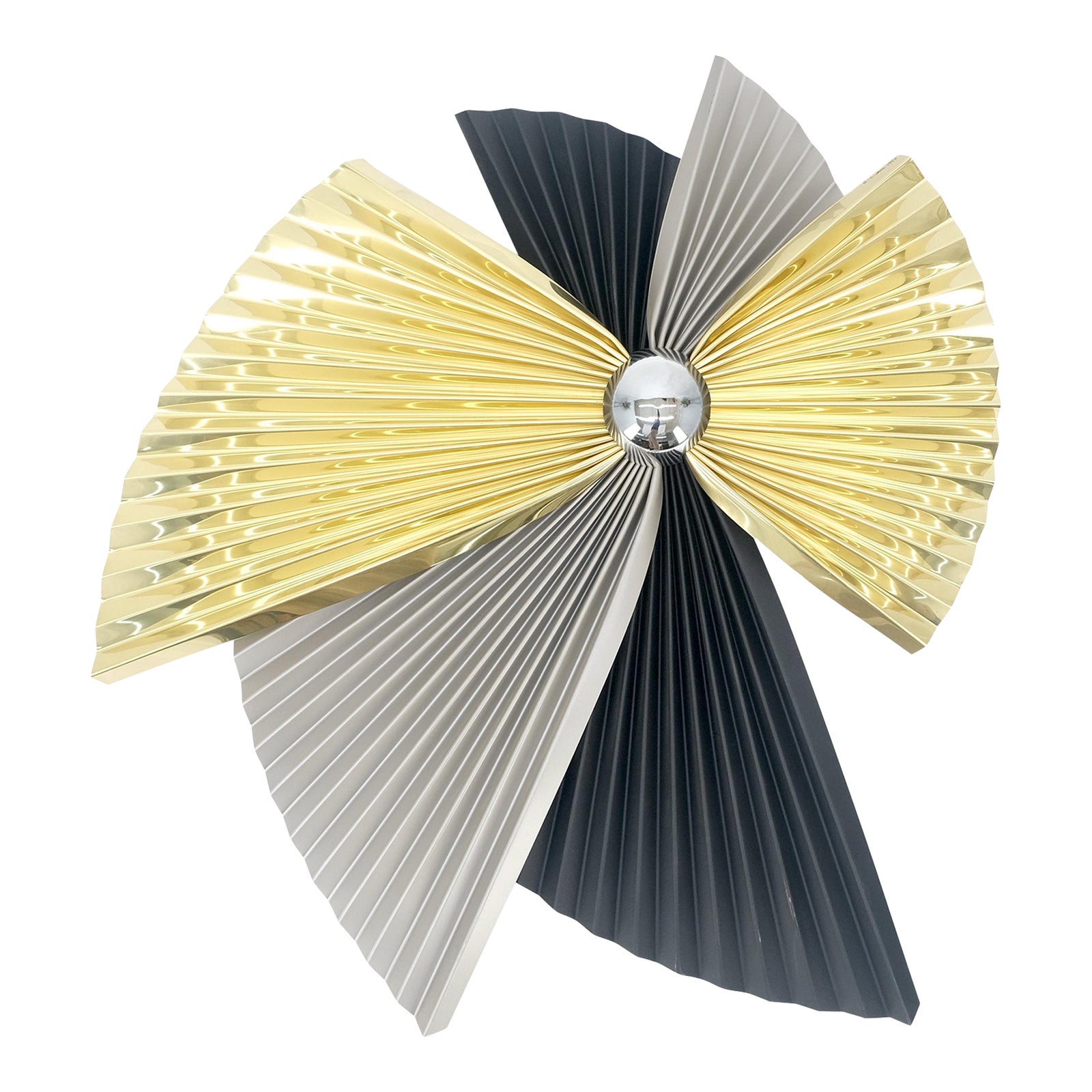 Curtis Jere Overlapping Multicolor Butterfly Shape Sculpture Dated 1990 ...