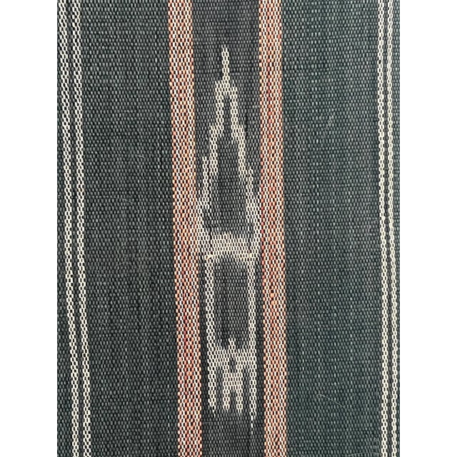 Ifugao Tribal Textile Charcoal Black Ikat Loom Wall Hanging / Runner ...