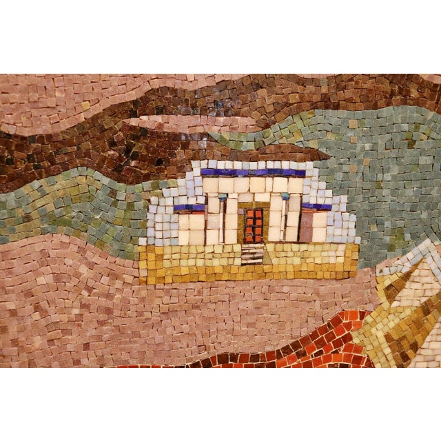 Edgar Louis Yaeger World Wonders Modern Mosiac 1986 | Chairish