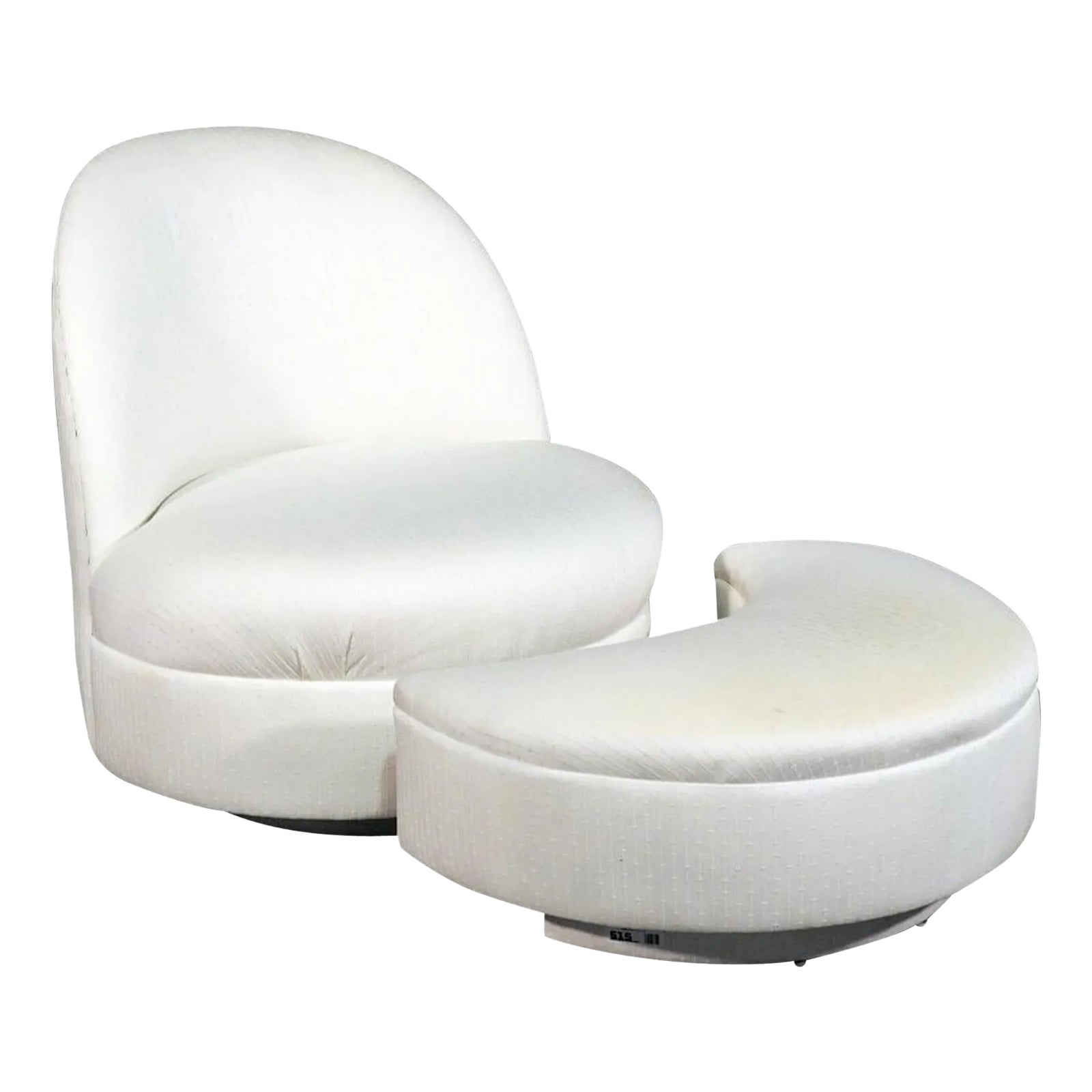 Chair and Ottoman by Thomas Bille | Chairish