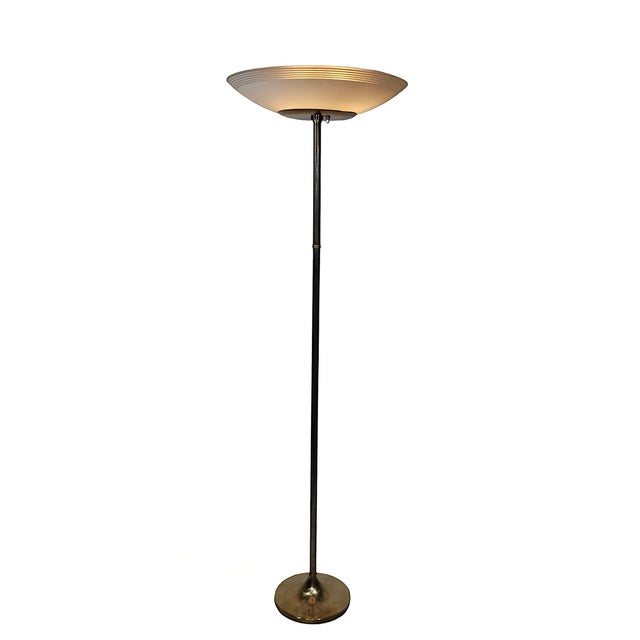 Mid Century Torchiere Uplight Floor Lamp | Chairish