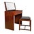 Vanity + Matching Flip-Over Stool | Table in Danish Rosewood | Chairish