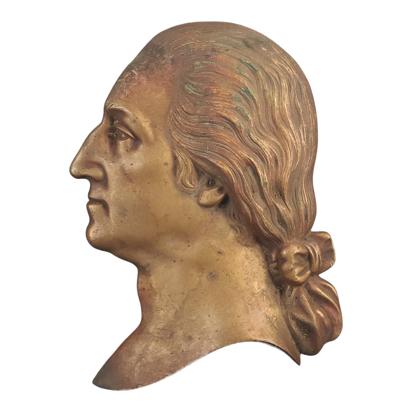 Antique Late 19th Century Patriotic George Washington Bronze Plaque ...