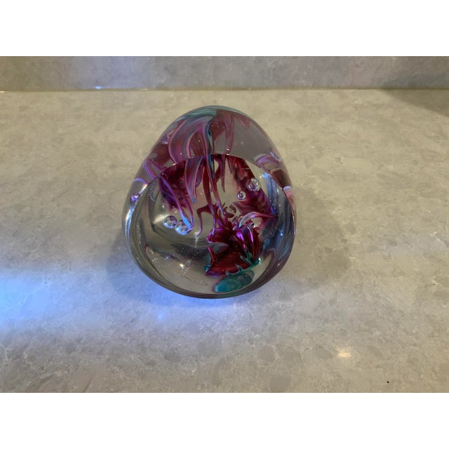 Robinson Scott 1993 Glass Paperweight | Chairish
