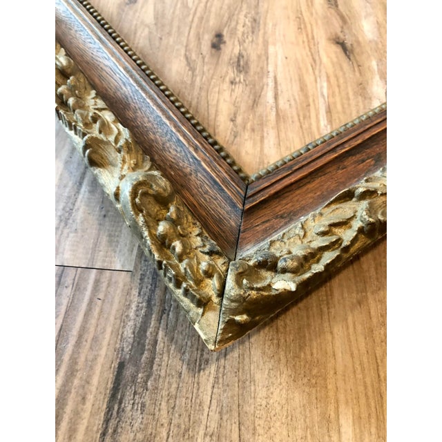Antique Large Gild Scroll Wooden Picture Frame | Chairish