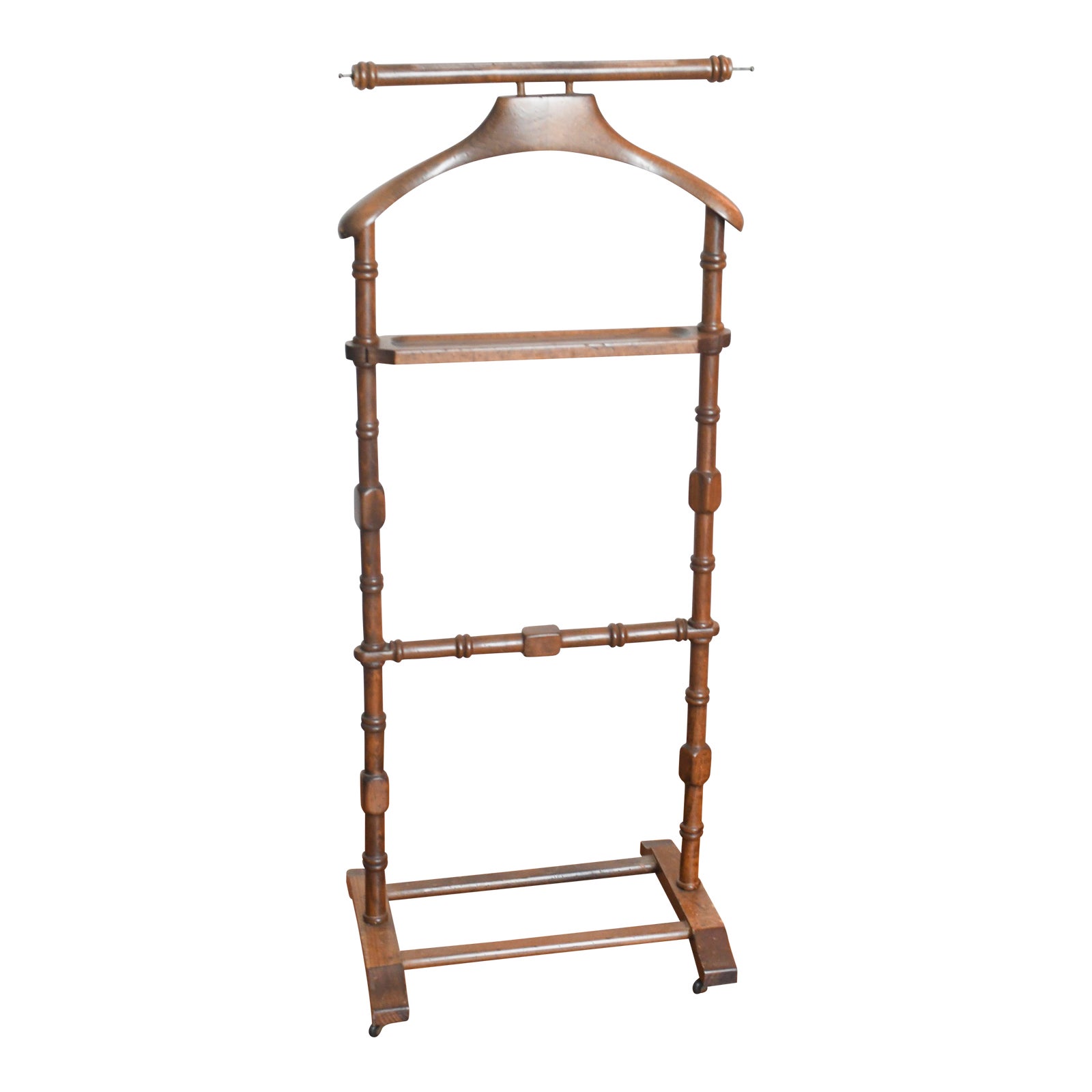 1960s Vintage Faux Bamboo Silent Butler Valet | Chairish