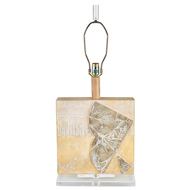 Large Organic Abstract Table Lamp | Chairish