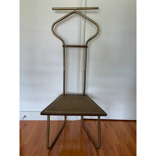 1960s Vintage Suit Butler Valet With Seat | Chairish