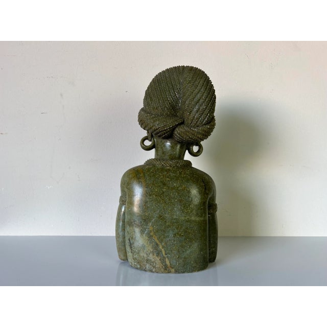 Vintage African Shona Woman Verdite Stone Zimbabwe Sculpture by Cashel ...