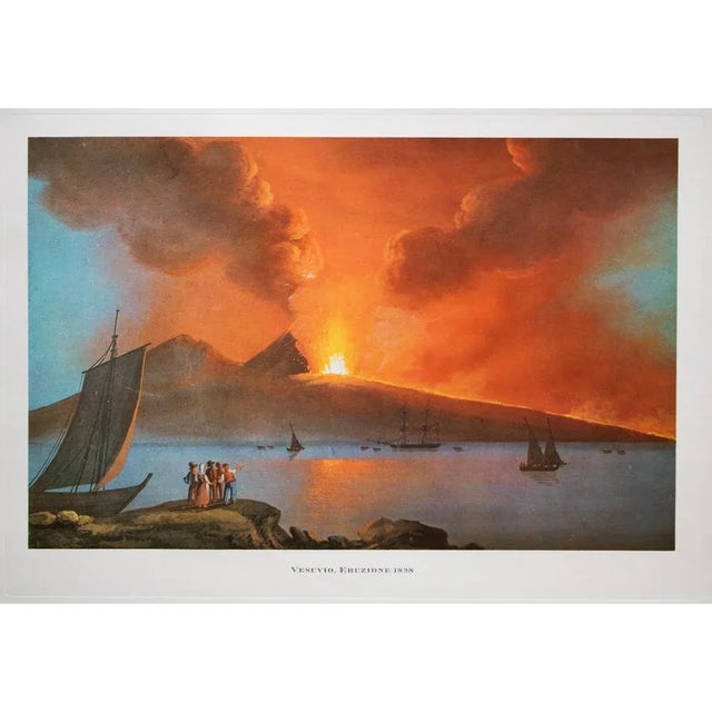 1964 "Vesuvius, Eruption 1828" Original Lithograph | Chairish