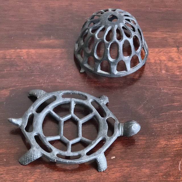 Mid-20th Century Cast Iron Tortoise String Dispenser / Holder | Chairish