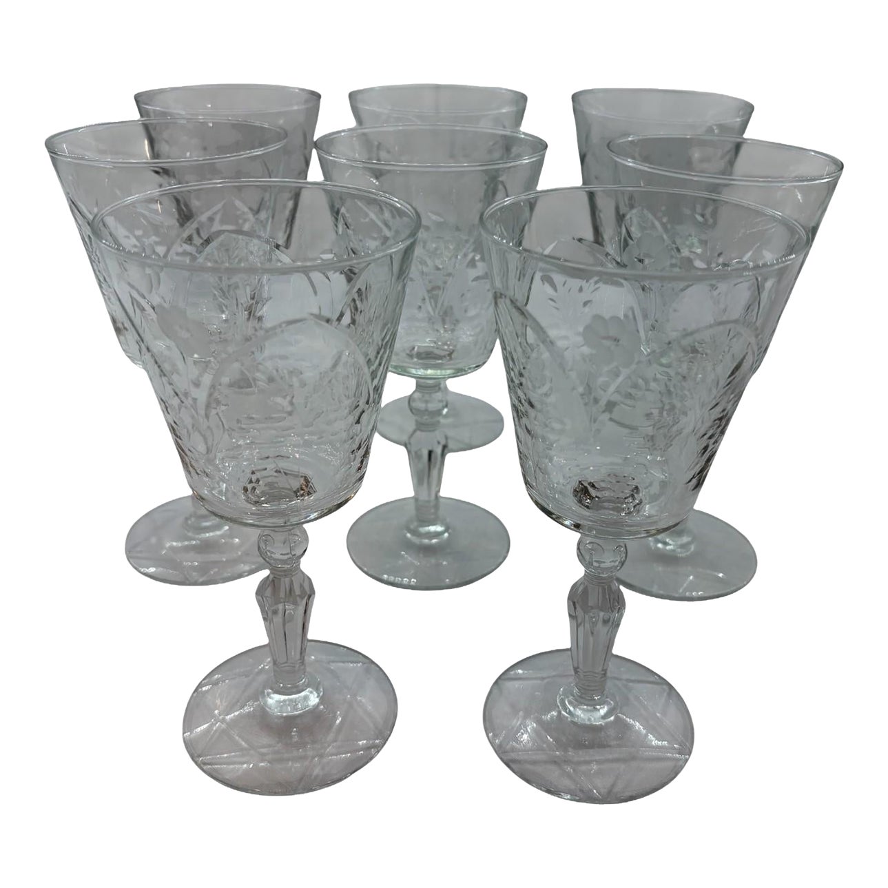 Mid 20th Century Libbey Glass Rock Sharpe Halifax Glasses - Set of 8 ...