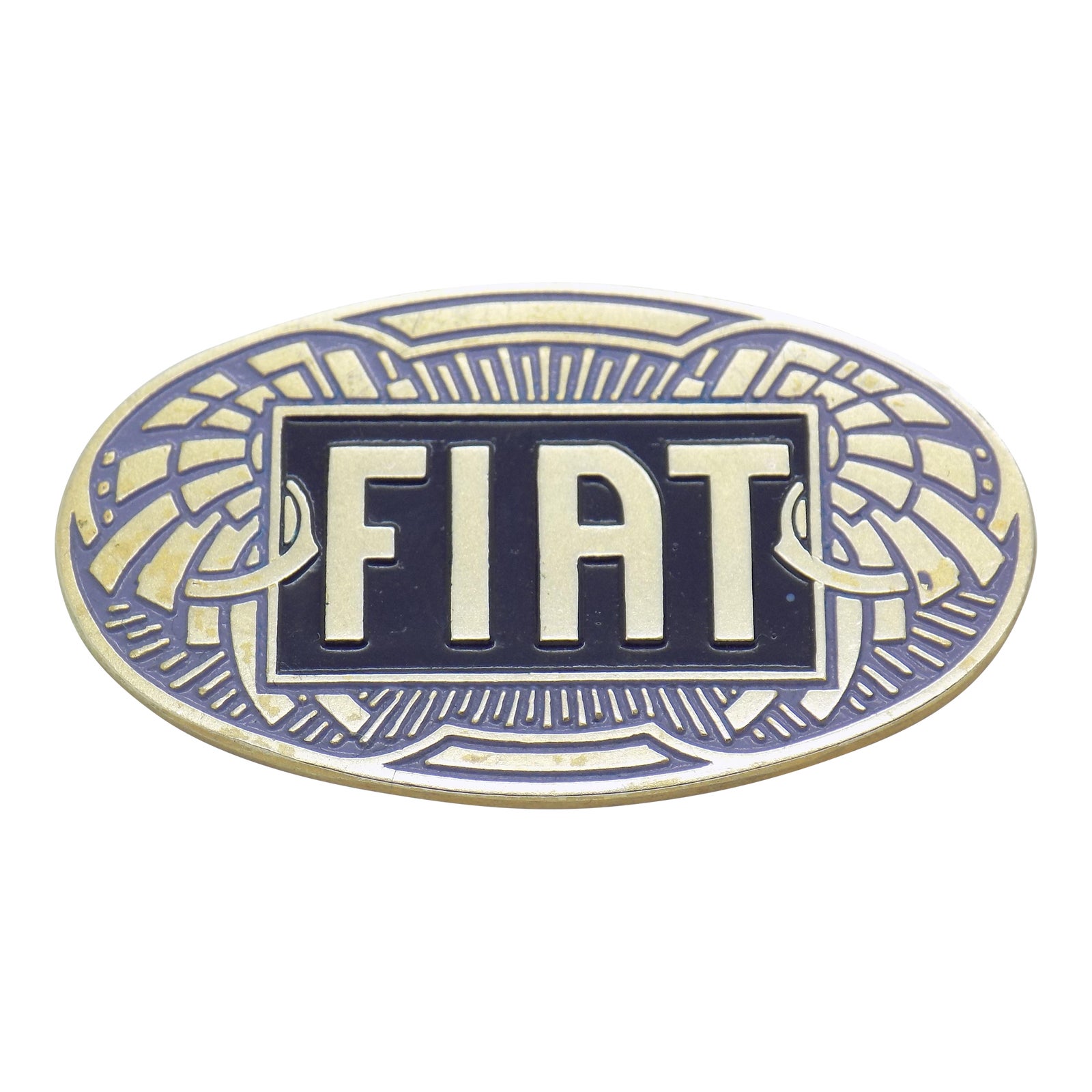 Vintage Italian Handmade Silver Rationalism Design Fiat Car Logo Rare ...