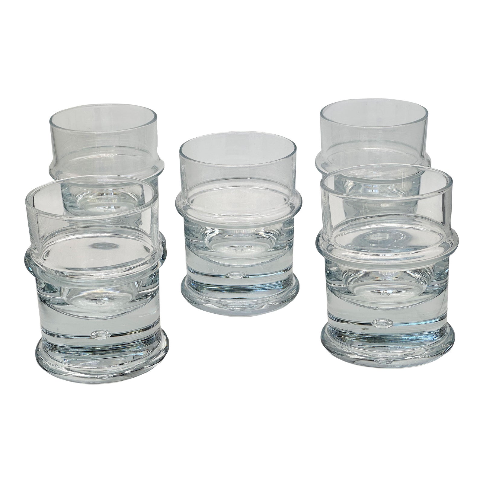 Holmegaard Regiment Rocks Glasses -Set of 5 | Chairish