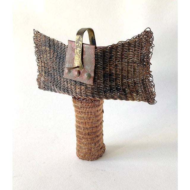 Kieta Jackson Woven Copper Metal Textile Sculptural Forms - Set of 3 ...