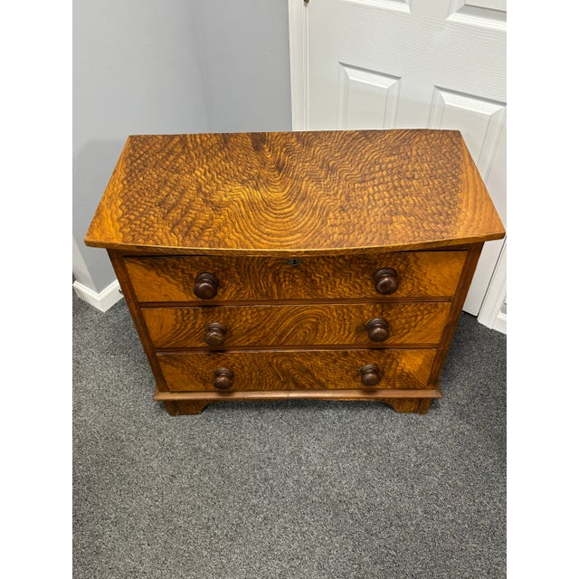 Antique English Scumbled Chest of Drawers | Chairish