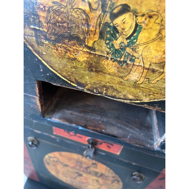 Antique 3 Chinese Boxes in Lacquered Wood With Design | Chairish