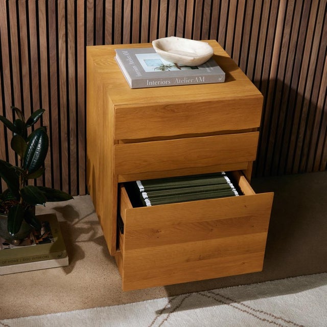 Sebby Live Edge Filing Cabinet, Natural Reclaimed | Chairish