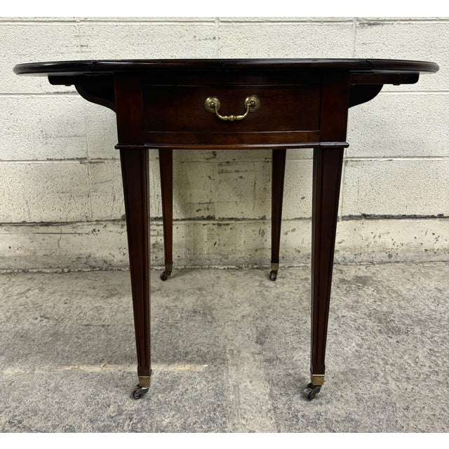Vintage Ethan Allen Georgian Court Traditional Drop Leaf Side Table ...