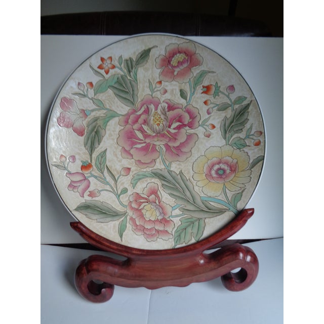 Antique Late 19th Century Oversized Chinese Art Decorative Plate on ...