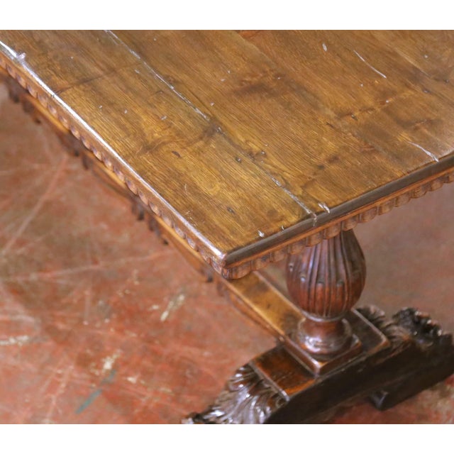 Early 19th Century French Renaissance Oak Refectory Table With Baluster ...