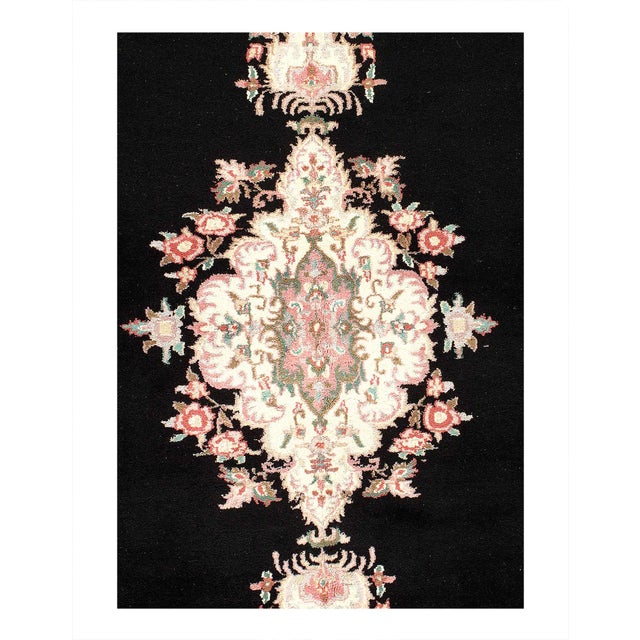 2010s Fine Hand Knotted Persian Kerman Design | Chairish