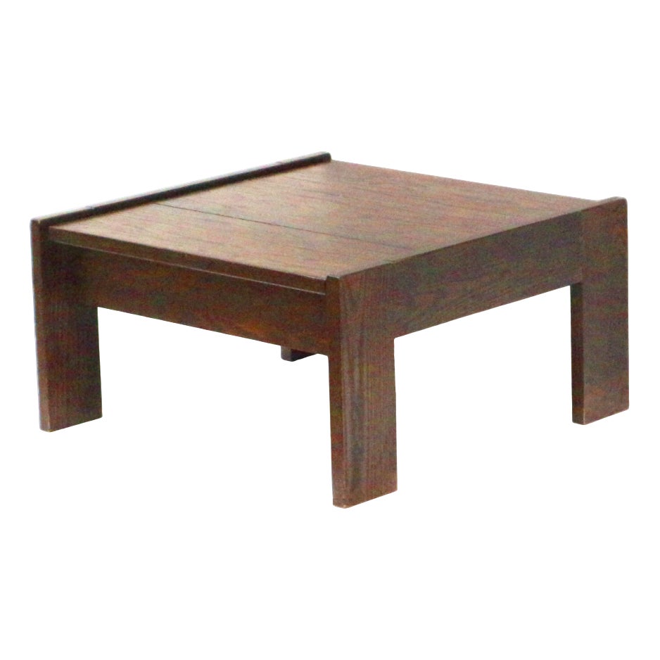 Vintage Brutalist Square Coffee Table by Harry De Groot for Leolux ...
