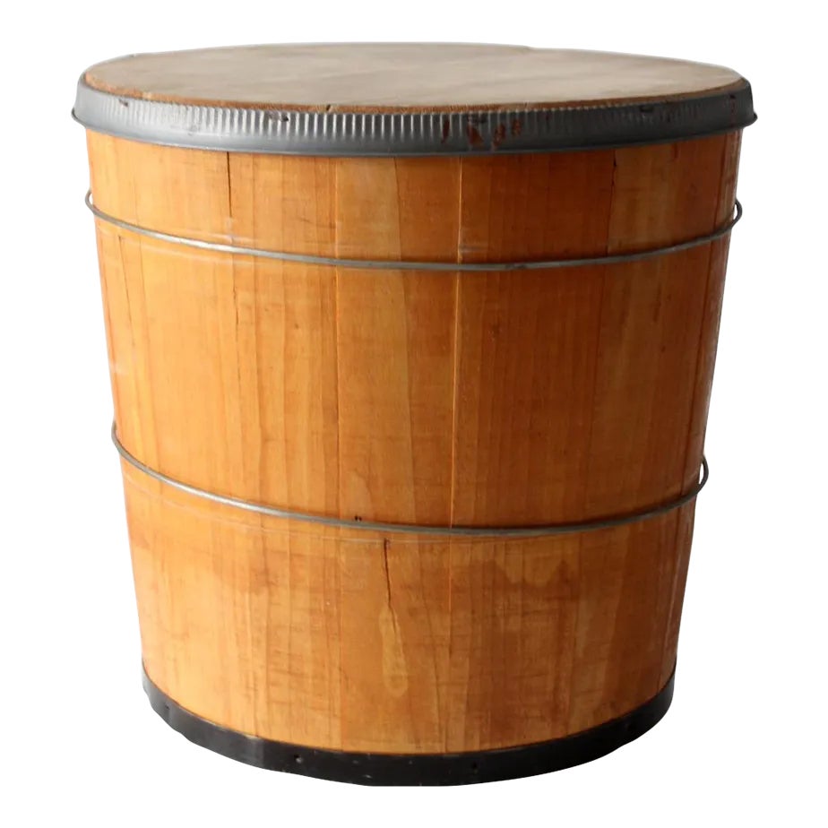 Antique Wooden Butter Tub | Chairish