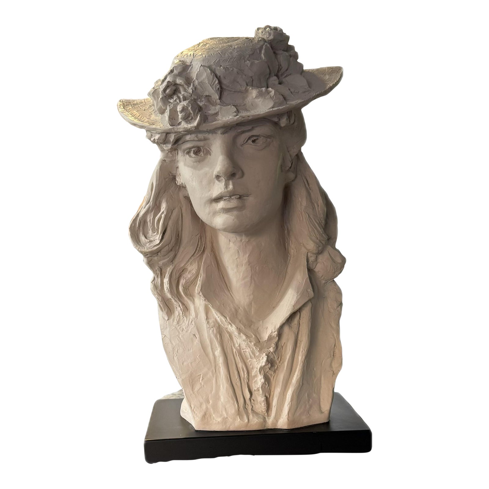 Vintage Rodin Sculpture Reproduction "Young Girl With Roses on Her Hat ...