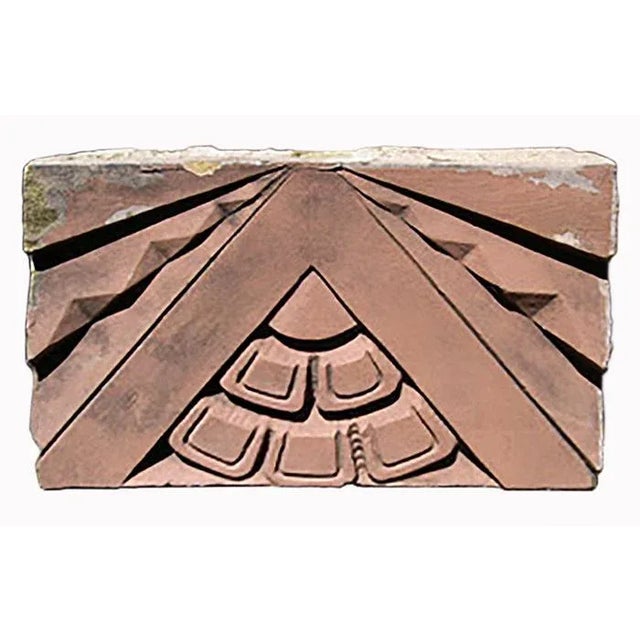Early 20th Century Art Deco Style Terra Cotta Façade Block | Chairish