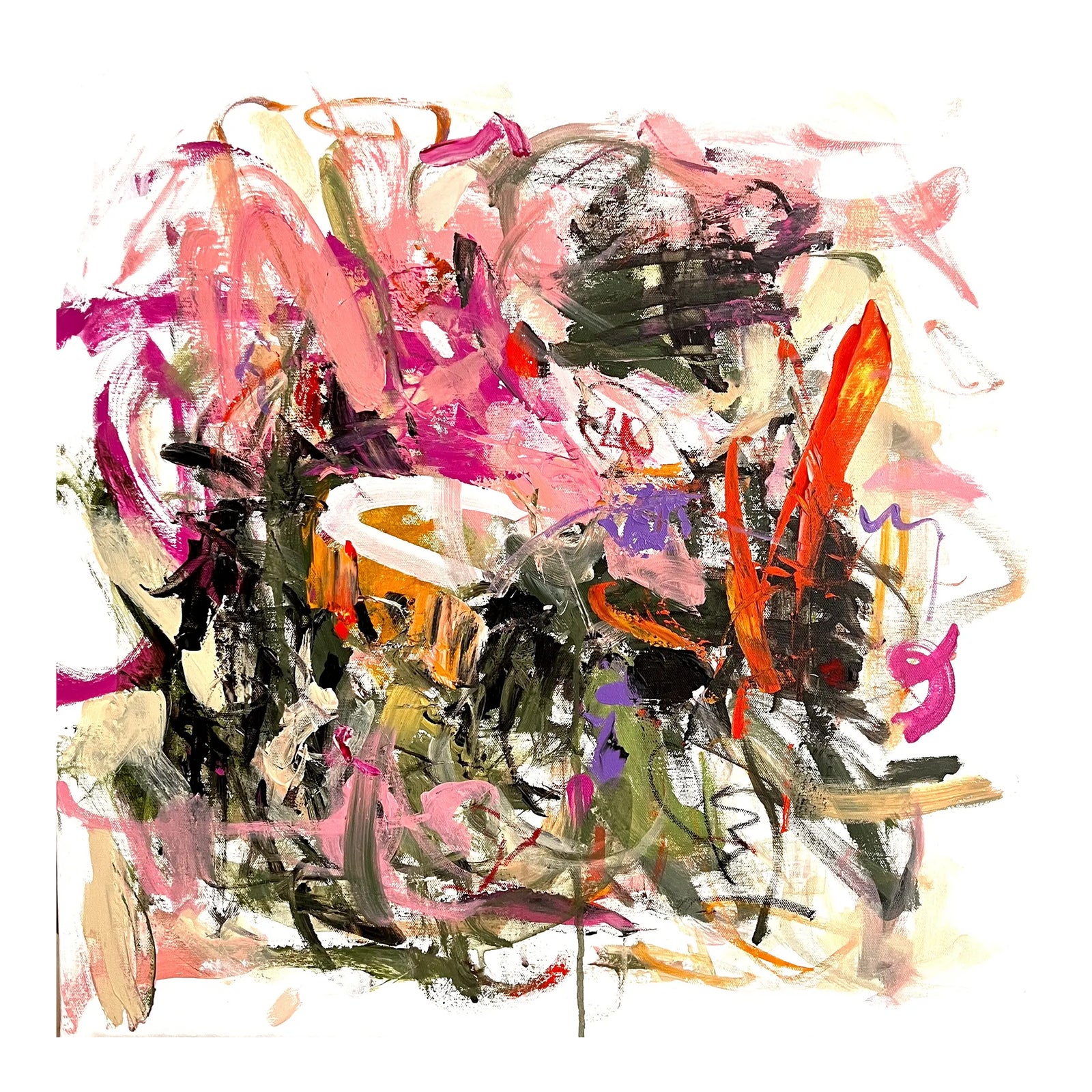 Child's Play #2" Contemporary Abstract Original Painting on Gallery ...